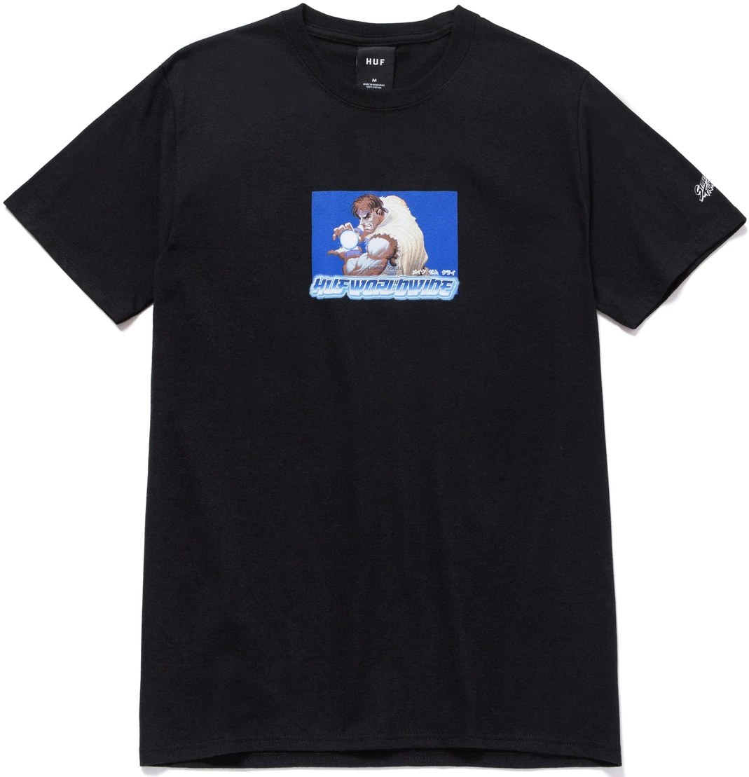 HUF x Street Fighter Ryu Tee, Black – SK8 Clothing