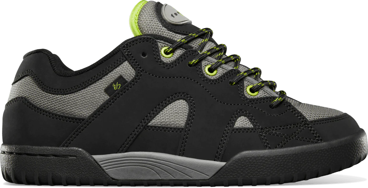 eS One Nine 7 Shoe, Black Lime – SK8 Clothing