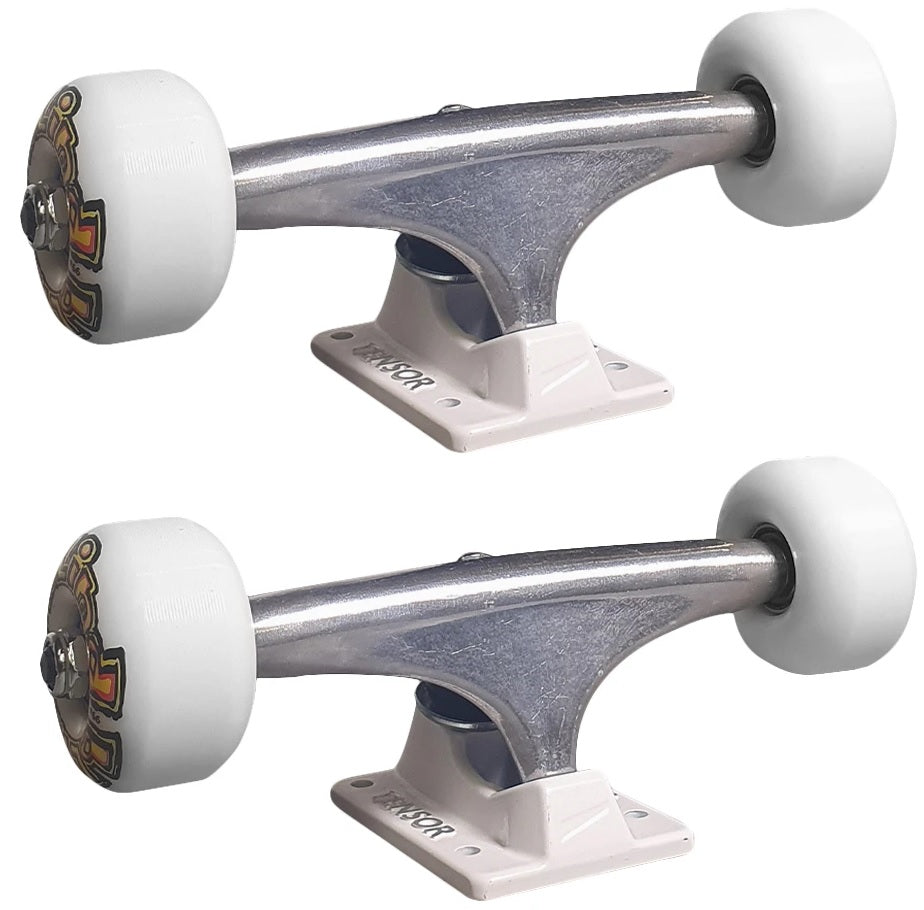 Longboard Cruiser Axle Set (Set Of 2) Tandem Axle Wheel Kit - Double ...