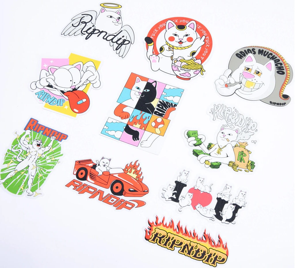 RIPNDIP Lucky Nerm 10 Sticker Pack – SK8 Clothing
